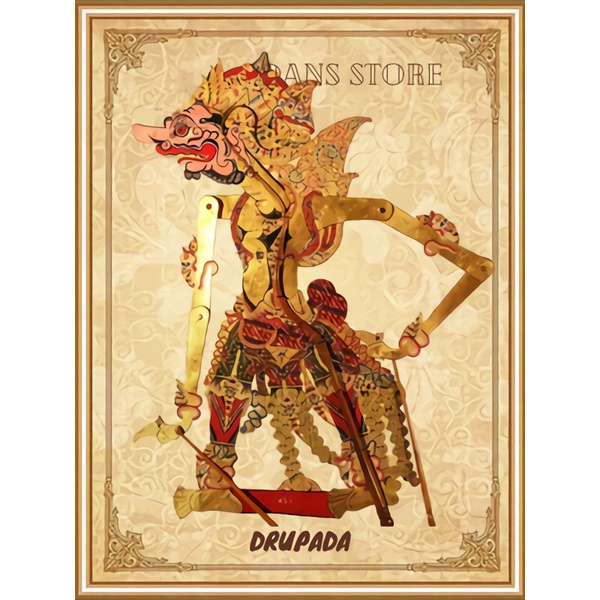 Jual Poster Wayang Kulit Drupada Hiasan Dinding Sebagai Pajangan atau ...