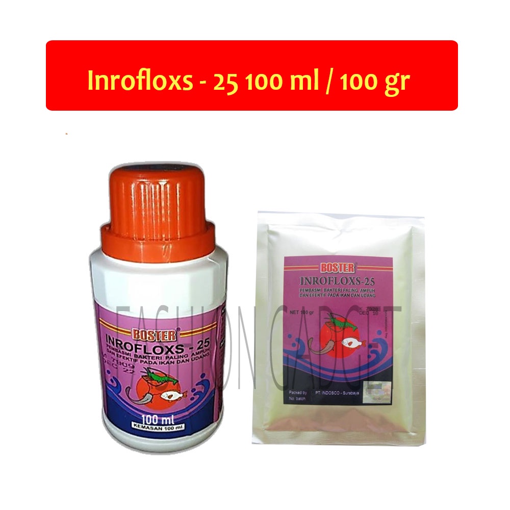 Jual BOOSTER INROFLOXS 25 CAIR 100 ML / Inroflox 25 BUBUK 100 GRAM Obat ...