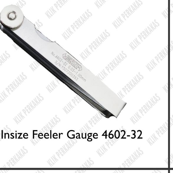 Jual Feeler Gauge Insize 4602-32 Feeler Gage 4602-32 Alat Ukur gap ...