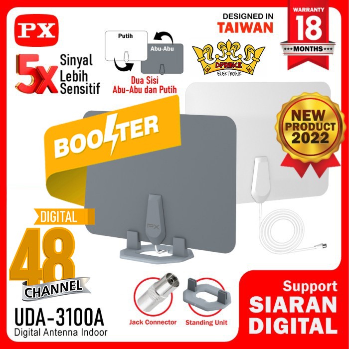 Jual ANTENA TV DIGITAL Antena TV Digital Analog Indoor Dinding DVBT2 ...
