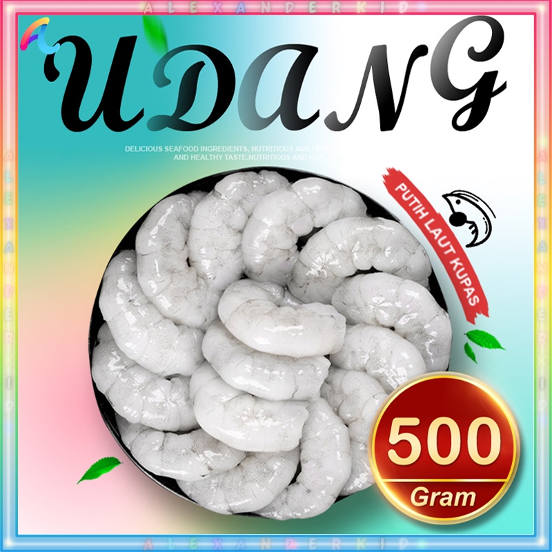 Jual AlexanderKid Seafood UDANG PUTIH LAUT KUPAS Mentah 500 Gr Segar ...