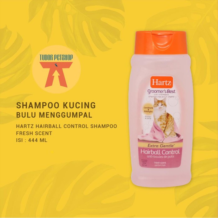 Jual Shampoo Shampo Kucing Hartz Hairball Control Shampoo 444 Ml ...