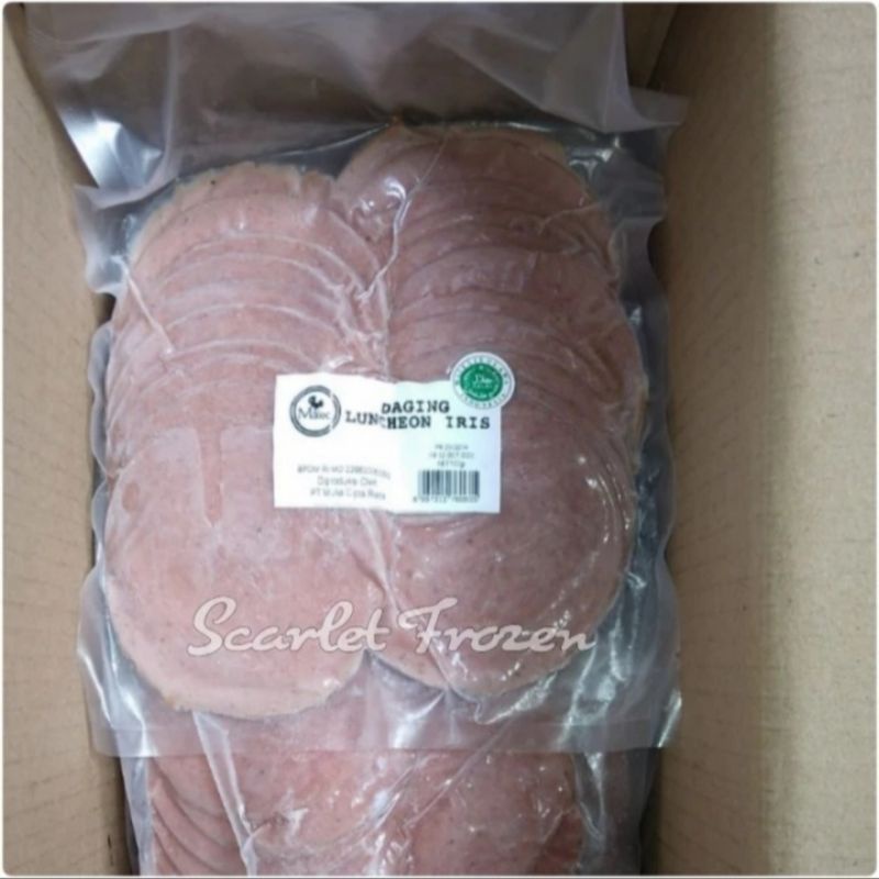 Jual Smoked Beef Ham Maleo Luncheon Slice | Daging Sapi Asap 500 gr ...