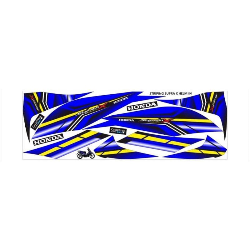 Jual STRIPING MOTOR HONDA SUPRA X 125 HELM IN GRAFIS / STIKER LIS ...