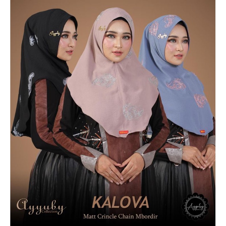 Jual Hijab jilbab khimar Kalova Ayyuby | Shopee Indonesia