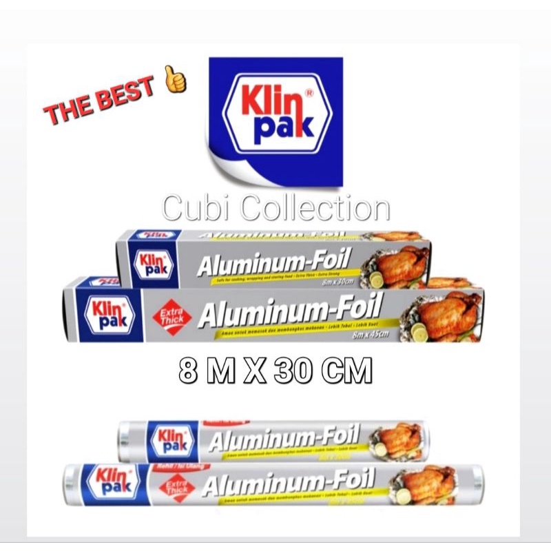 Jual ALUMINIUM FOIL ROLL KLINPAK KLIN PAK / BEST FRESH 30CM REFILL ...