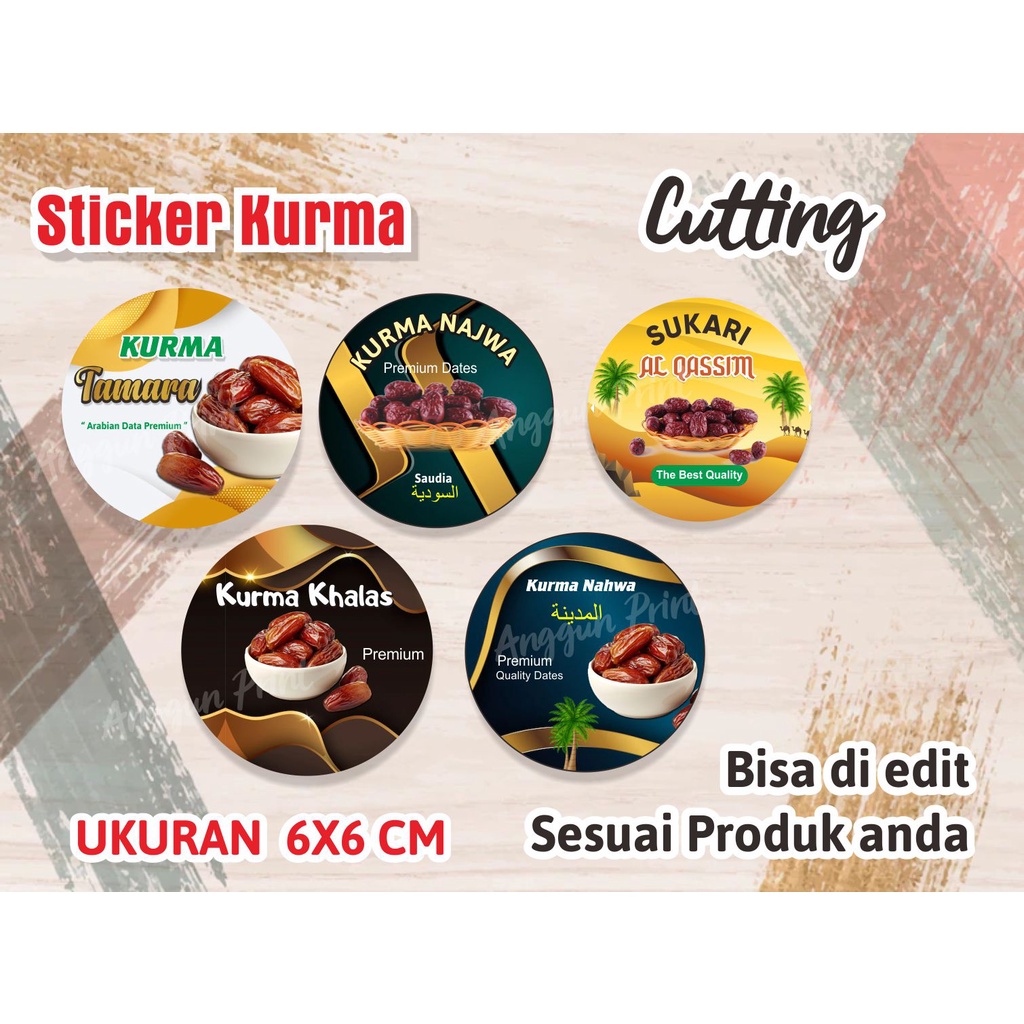 Jual Stiker Kurma Bulat | | Cutting Cromo Bulat | Shopee Indonesia