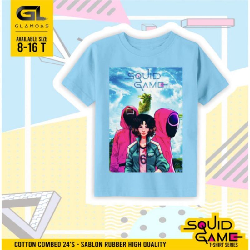 Jual kaos squid game (biru) | Shopee Indonesia