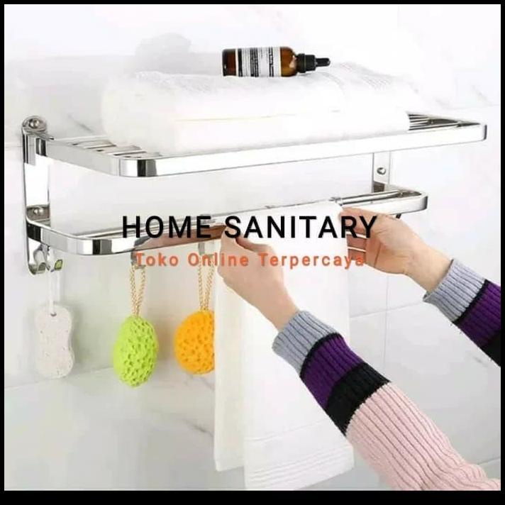 Jual Rak Handuk Gantungan Baju Stainless Gantungan Kamar Mandi | Shopee ...