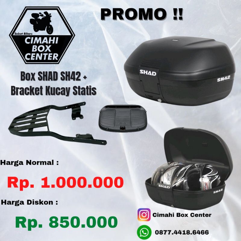Jual Paket Promo Box SHAD SH42 dan Bracket Kucay Statis Original ...