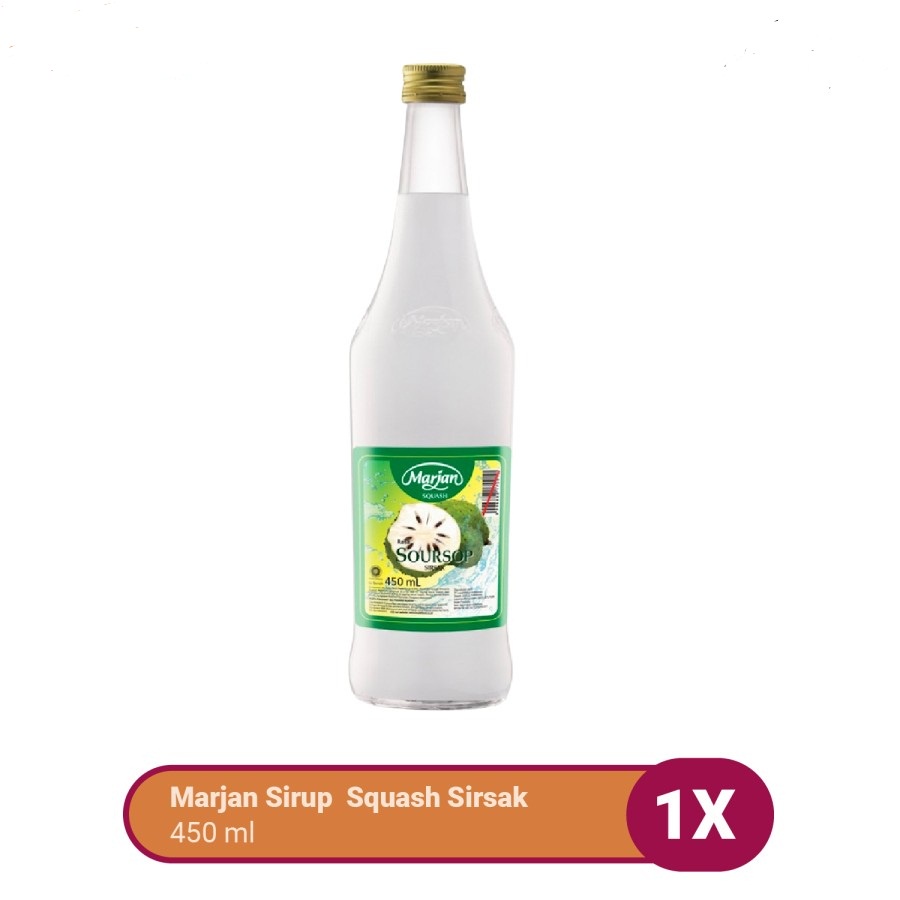 Jual SIRUP MARJAN SQUASH SIRSAK 450ML SOURSOP SYRUP | Shopee Indonesia
