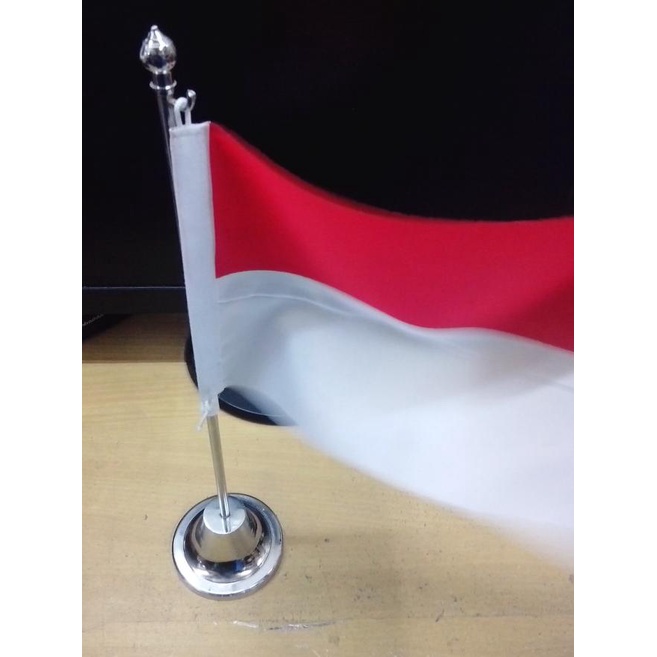 Jual bendera meja merah putih + tiang stainless | Shopee Indonesia