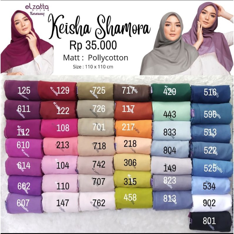 Jual Segi Empat Elzatta - Keisha Shamora kerudunh original termurah ...