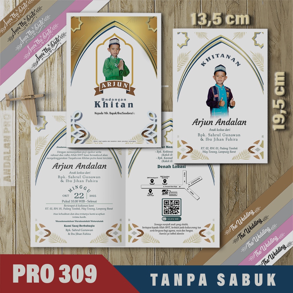 Jual Pro 309 Khitan / Khitanan - Cetak Undangan Tema Muslim / Islami ...
