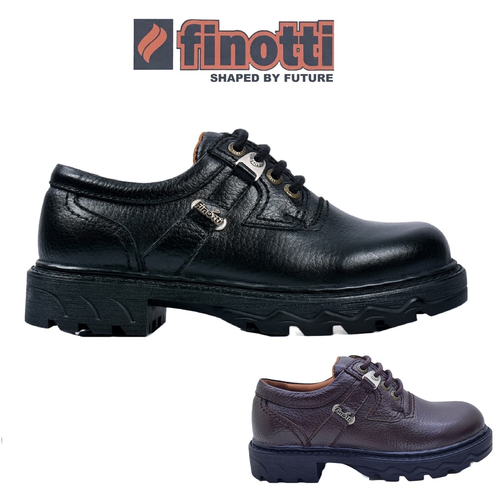 Jual Sepatu kulit asli - Boots tali Finotti 97512 | Shopee Indonesia