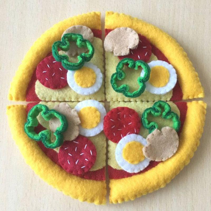 Jual MAINAN EDUKASI ANAK TEMA PIZZA DARI KAIN FLANEL | Shopee Indonesia