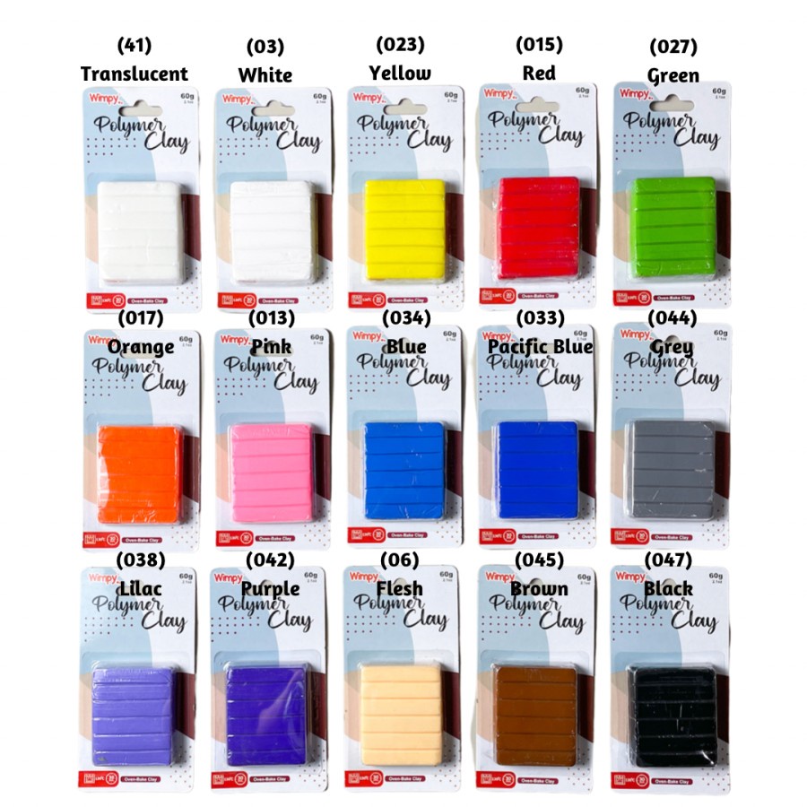Jual Wimpy Polymer Clay Tanah Liat Kerajinan Tangan Plastisin Bahan ...