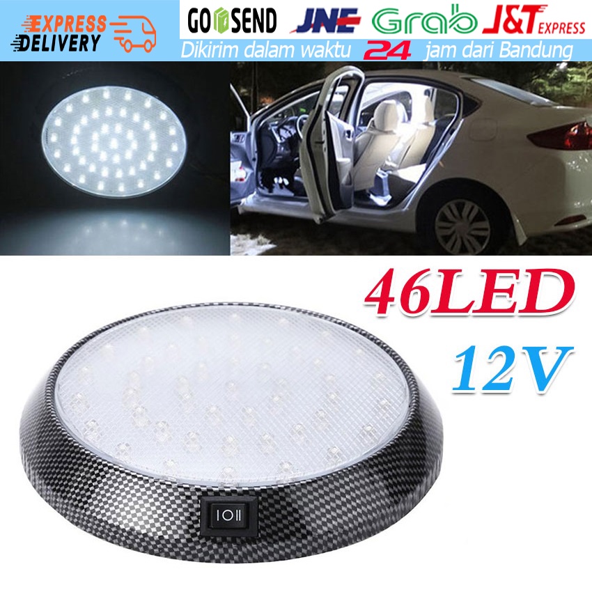 Jual Lampu Plafon Mobil Lampu Kabin Interior Lampu Baca 46 Led Warna ...