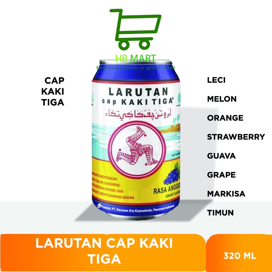 Jual Cap Kaki Tiga Rasa LECI DAN SEMUA RASA Kaleng 320ml | Shopee Indonesia