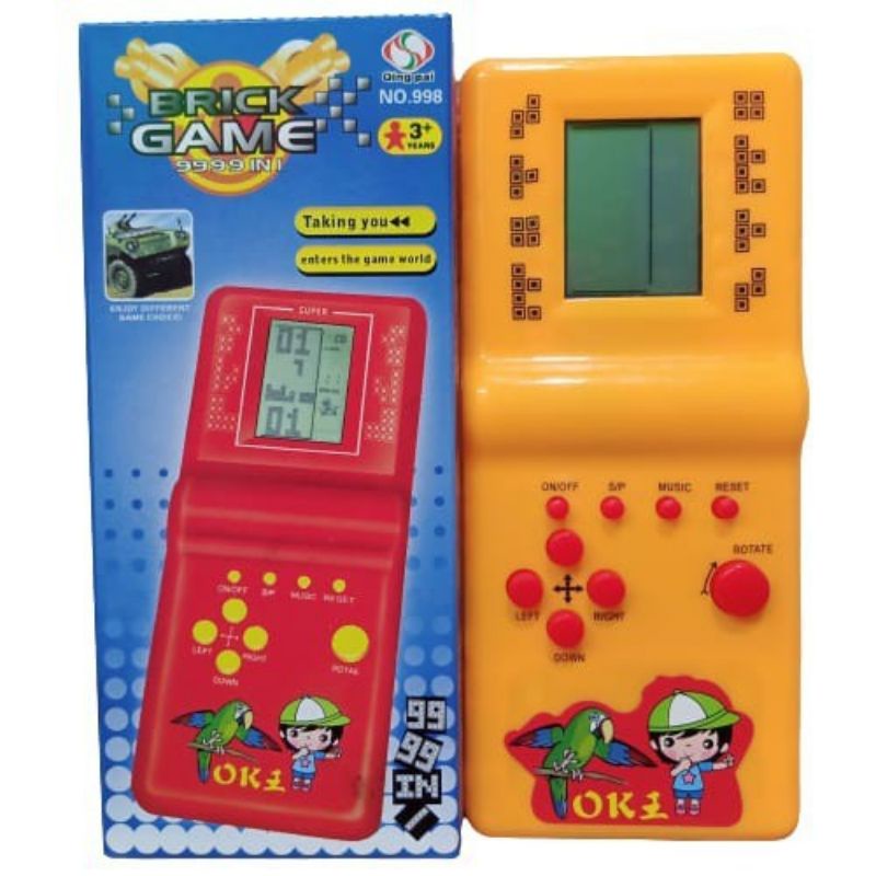 Jual MAINAN ANAK GAMEBOT/GAMEWATCH/JIMBOT BALOK BRICK GAME TETRIS ...