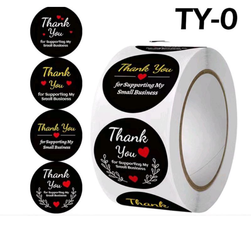 Jual stiker thankyou hitam love | Shopee Indonesia
