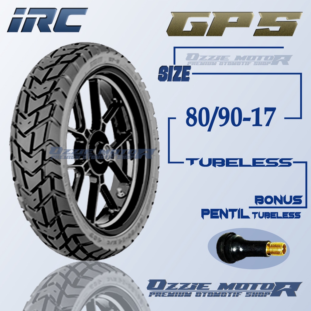 Jual IRC GP5 BAN DUAL PURPOSE SEMUA UKURAN RING 14 & 17 BAN TUBELESS 70 ...