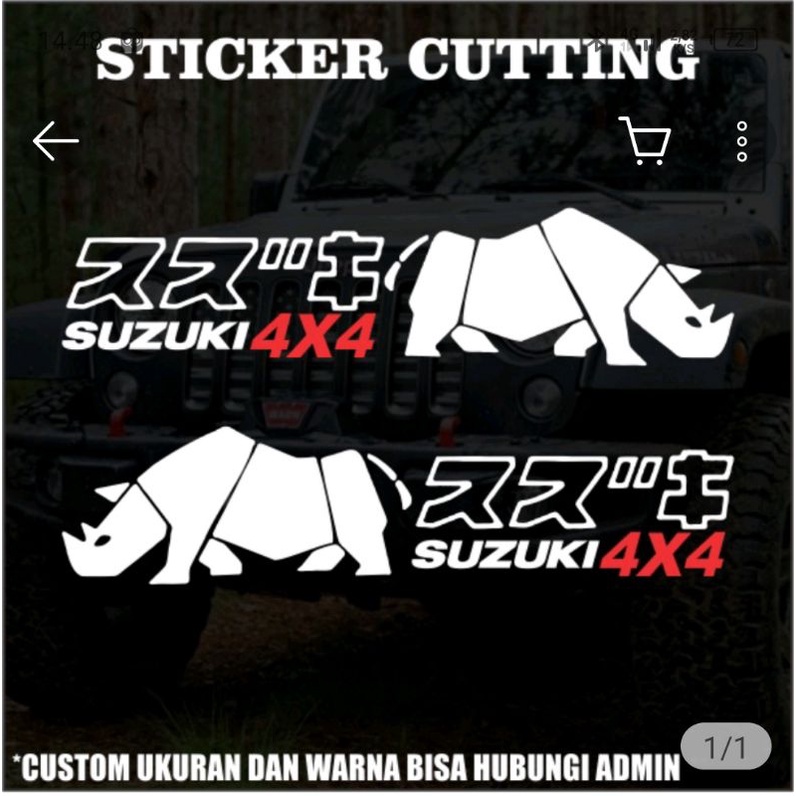Jual sticker cutting sticker kanji Japan suzuki Jimny katana | Shopee Indonesia