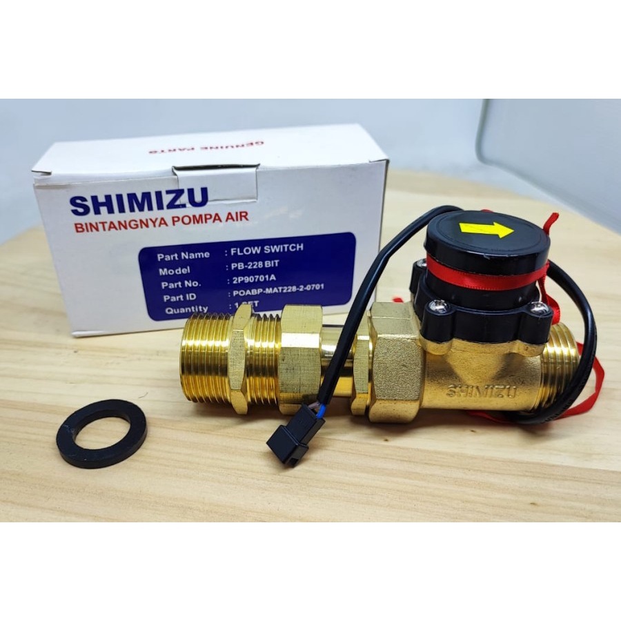 Jual FLOW SWITCH SHIMIZU - FLOW SWITCH 1" x 1" FLOW SWITCH POMPA DORONG SHIMIZU PB 228 BIT FLOR ...