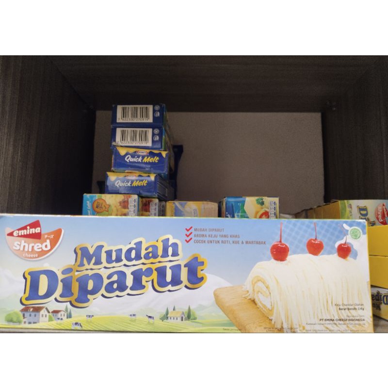 Jual keju emina shred 2kg | Shopee Indonesia