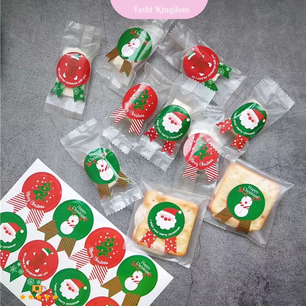 Jual STIKER isi 8 TEMA NATAL STIKER LABEL X'MAS STIKERS BOX x'mas ...