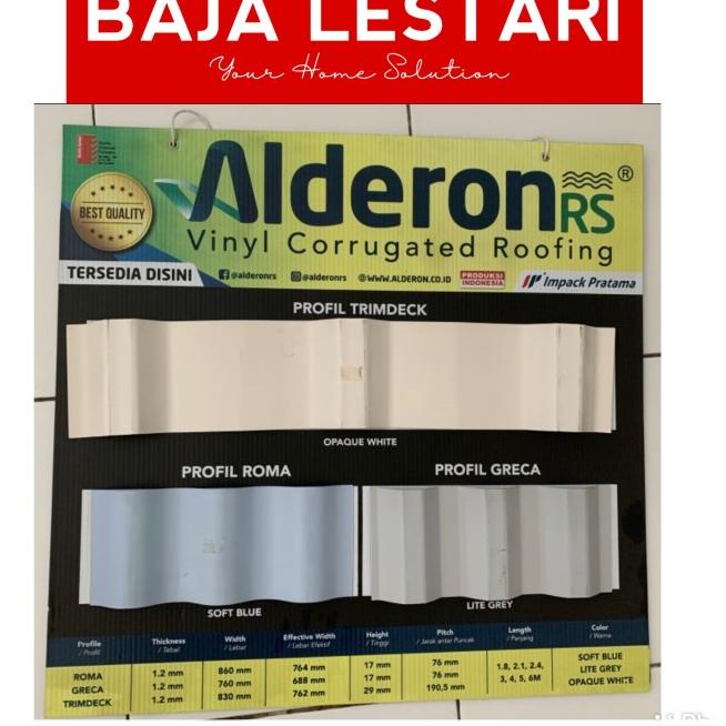 Jual ATAP ALDERON RS - SINGLE LAYER - TRIMDECK | Shopee Indonesia