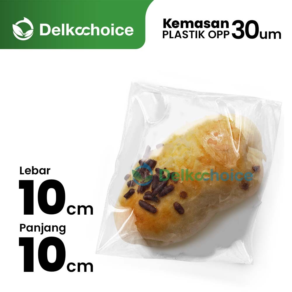 Jual Plastik Roti OPP / Plastik Kemasan Cake Biskuit 10x10cm Ada Lem ...