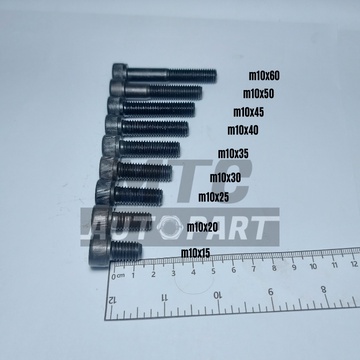 Jual BAUT L BAJA HITAM M10 PER 10 PCS HEX HEAD SOCKET SCREW BOLT KUNCI L8 | Shopee Indonesia