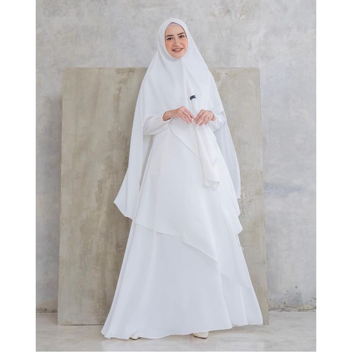 Jual TERMURAH!! Anissa Syari + Khimar + Cadar / Gamis Wanita Murah / Gamis Syari Set Khimar ...
