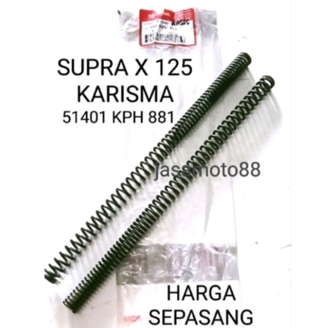 Jual PER SHOCK DEPAN SUPRA X 125 KARISMA ORIGINAL HARGA SEPASANG ...
