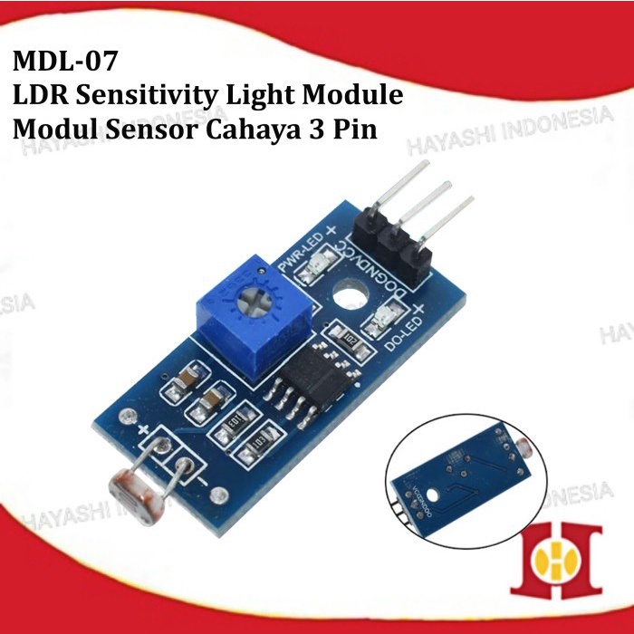 Jual MDL-07 Light Sensor Cahaya LDR Module Photoresistor Photosensitive ...