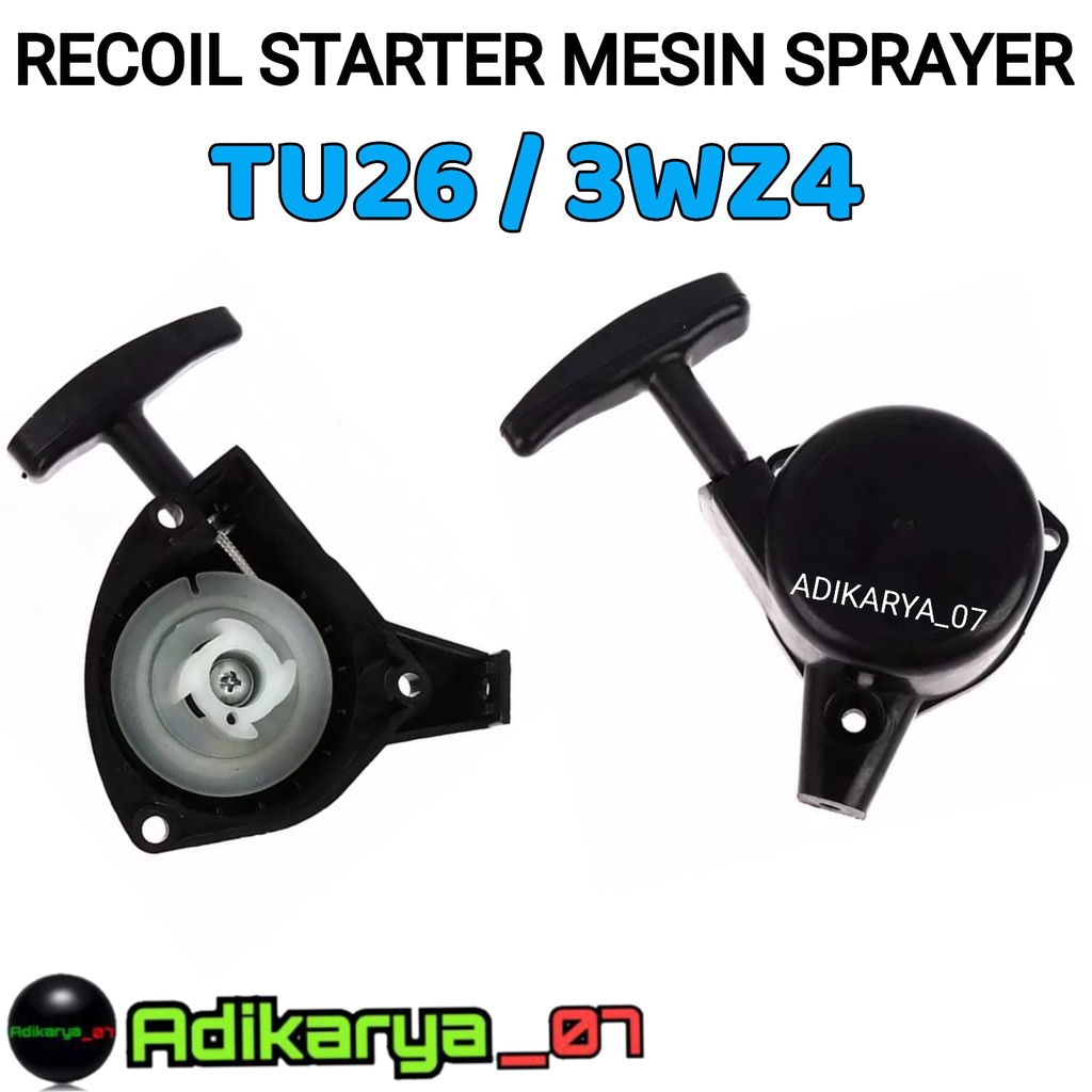 Jual Recoil stater starter TU26 tarikan engkol Mesin semprot Hama TU26 3 lobang 4 daun | Shopee ...