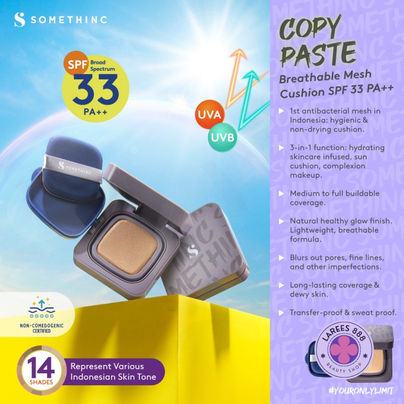 Jual SOMETHINC COPY PASTE BREATHABLE MESH CUSHION SPF 33 PA++ - Full ...