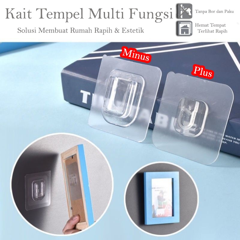 Jual (Kim) Gantungan Tempel Socket Hook Gantung Plus Minus Multifungsi ...