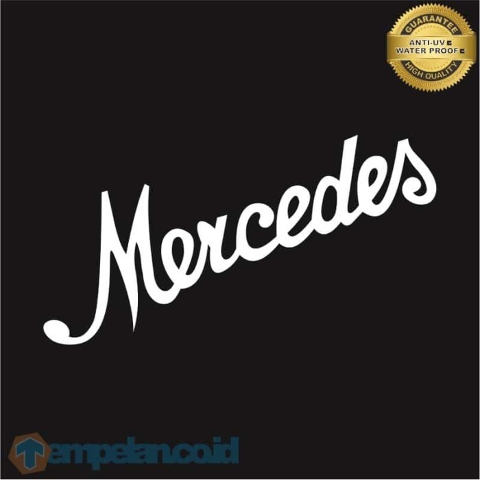 Jual STIKER MERCEDES-BENZ FONT PUTIH TEMPEL DALAM & LUAR | Shopee Indonesia