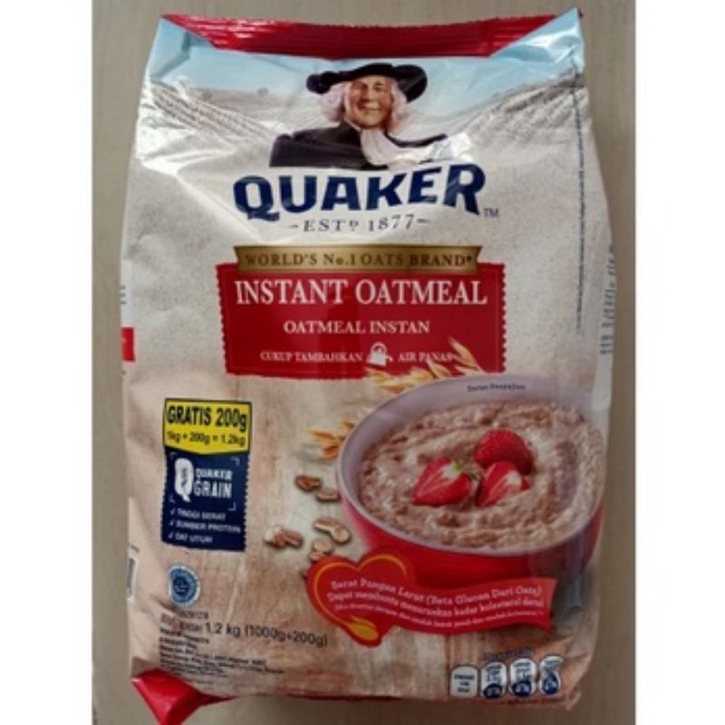 Jual Quaker Instant Oatmeal Malaysia 1 kg | Shopee Indonesia