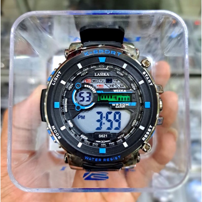 Jual Free Box Exklusive Jam Tangan Pria Lasika Sport ORIGINAL_WATER ...