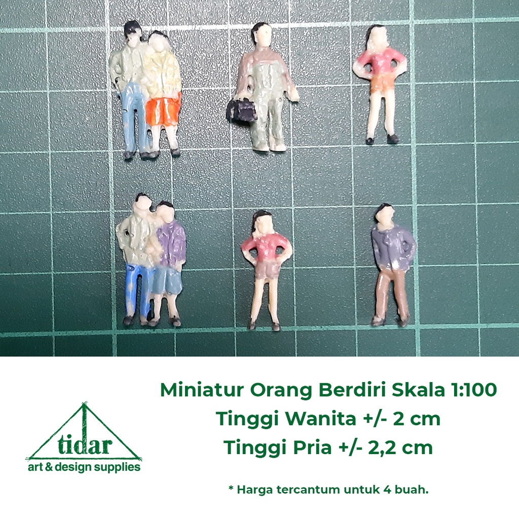 Jual HR - Miniatur Orang Skala 1:100 - Figure - Maket Manusia Warna ...