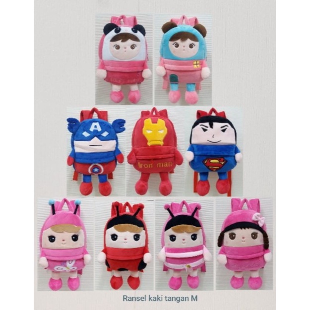 Jual TAS SEKOLAH MODEL KAKI TANGAN AVENGER/ANGELA/HELLO KITTY | Shopee ...