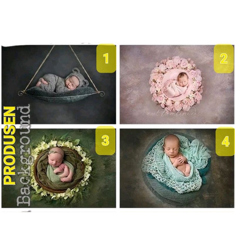 Jual Pilih Kain Background Abstrak Alas Foto Bayi Newborn Baby ...