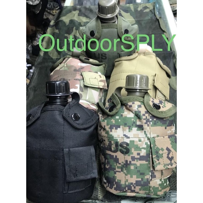 Jual Veples / Peples Botol Air TNI Army Water Bottle Nesting Camping ...