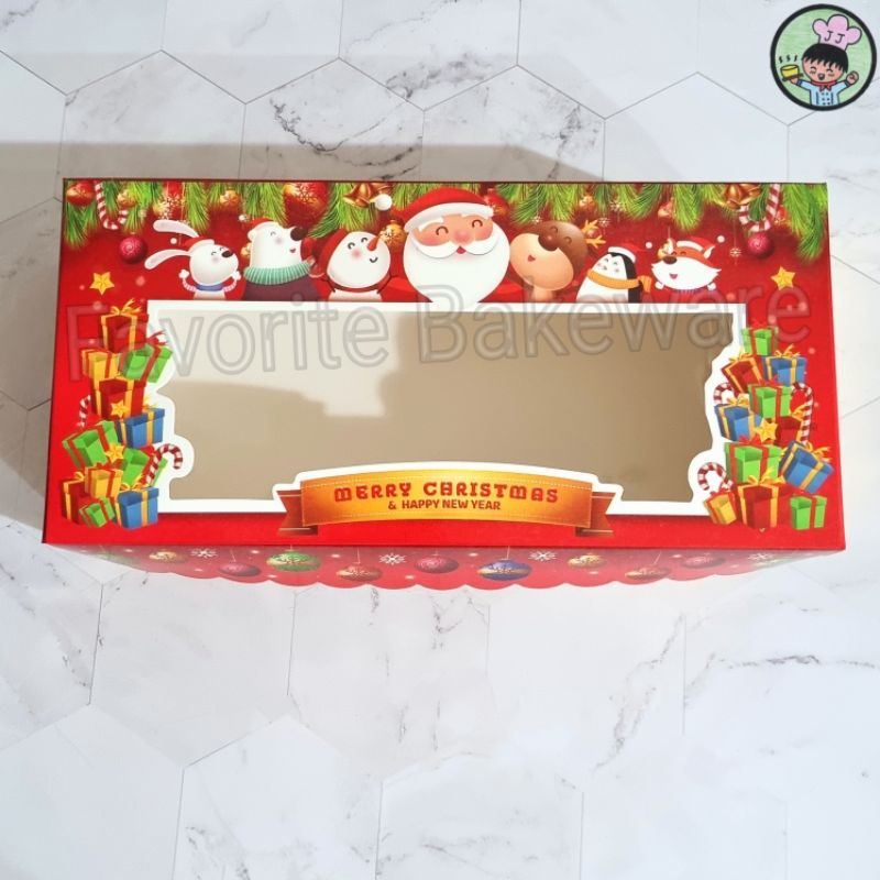 Jual Kotak Natal Dus Toples Kue Kering Cookie Brownies Christmas Cake ...