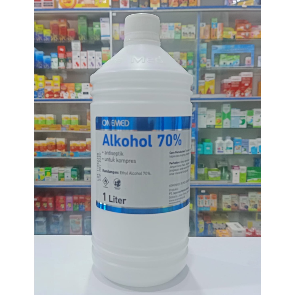 Jual Alkohol 70% Onemed 1000 ml 1 Liter | Shopee Indonesia