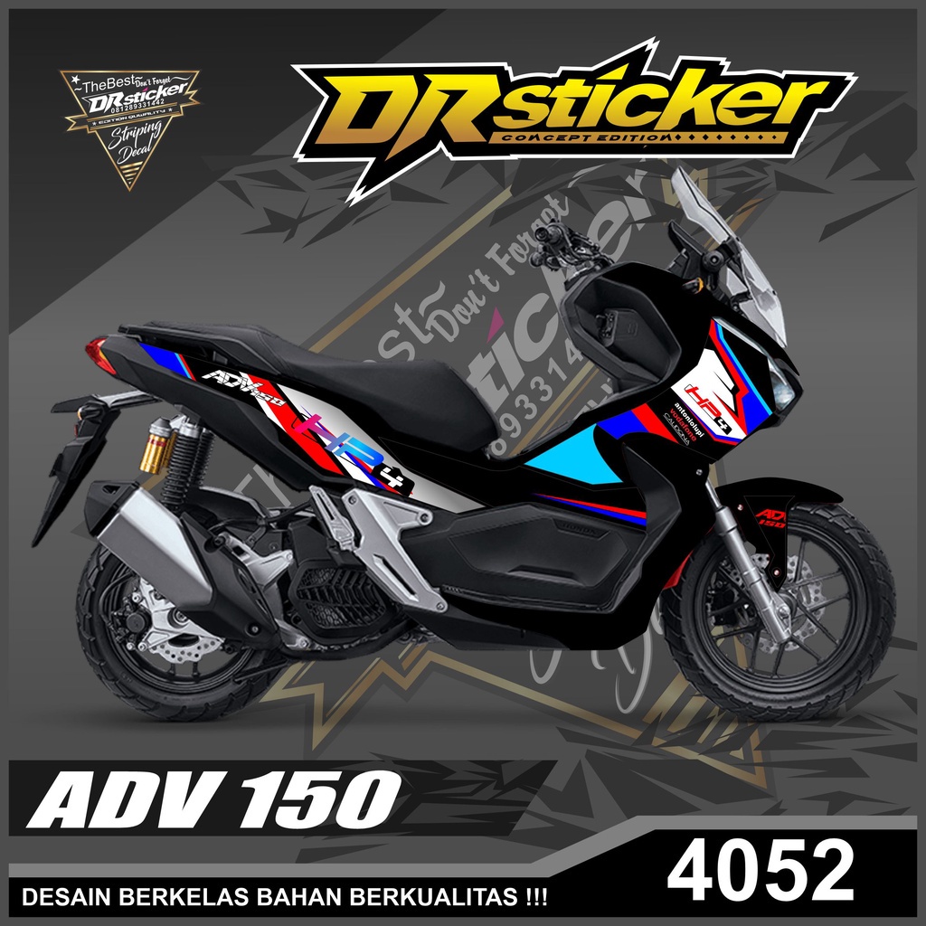 Jual 4052 Striping Variasi Motor ADV 150 Semifull, Stiker Semifull ...