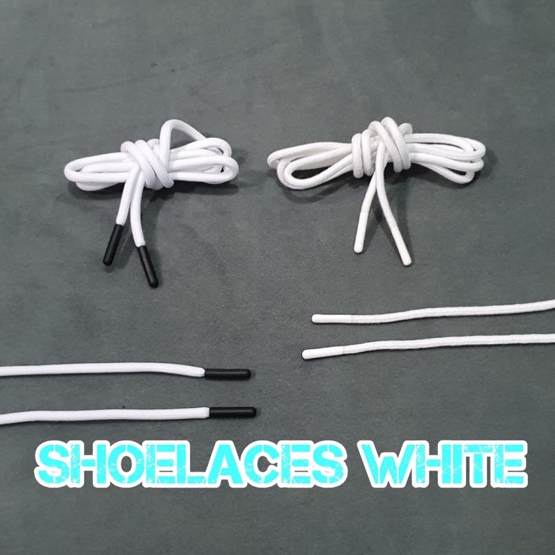 Jual Tali sepatu putih besar 4 mili panjang 120cm | Shopee Indonesia